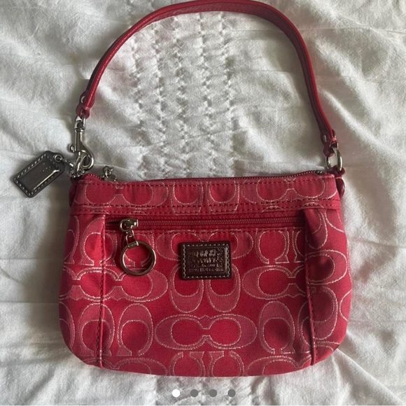 Bags | Coach Hot Pink Mini Bag | Poshmark